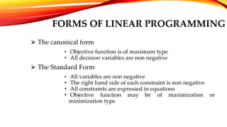 Introduction to Linear programing.ORpptx | PPTX | Programming Languages | Computing