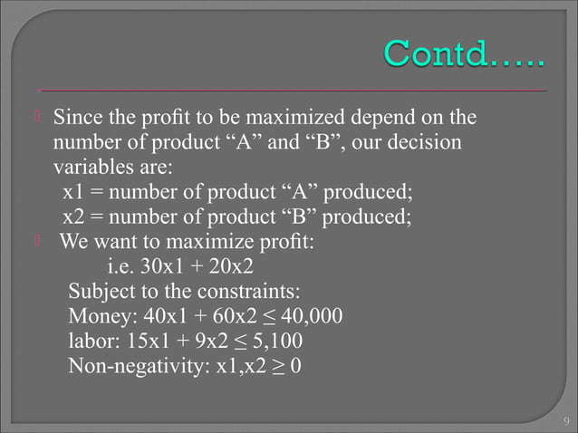 Introduction to linear programming | PPT | Programming Languages ...