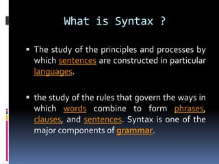 syntax 3B | PPT