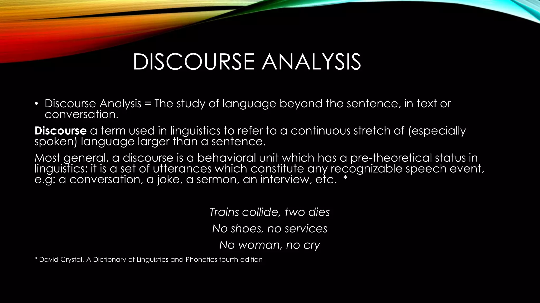 Discourse Analysis | PPT