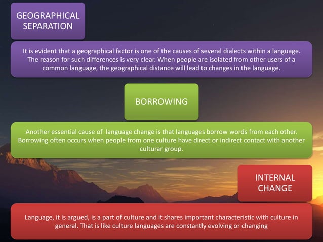 Language Change - Linguistics | PPTX