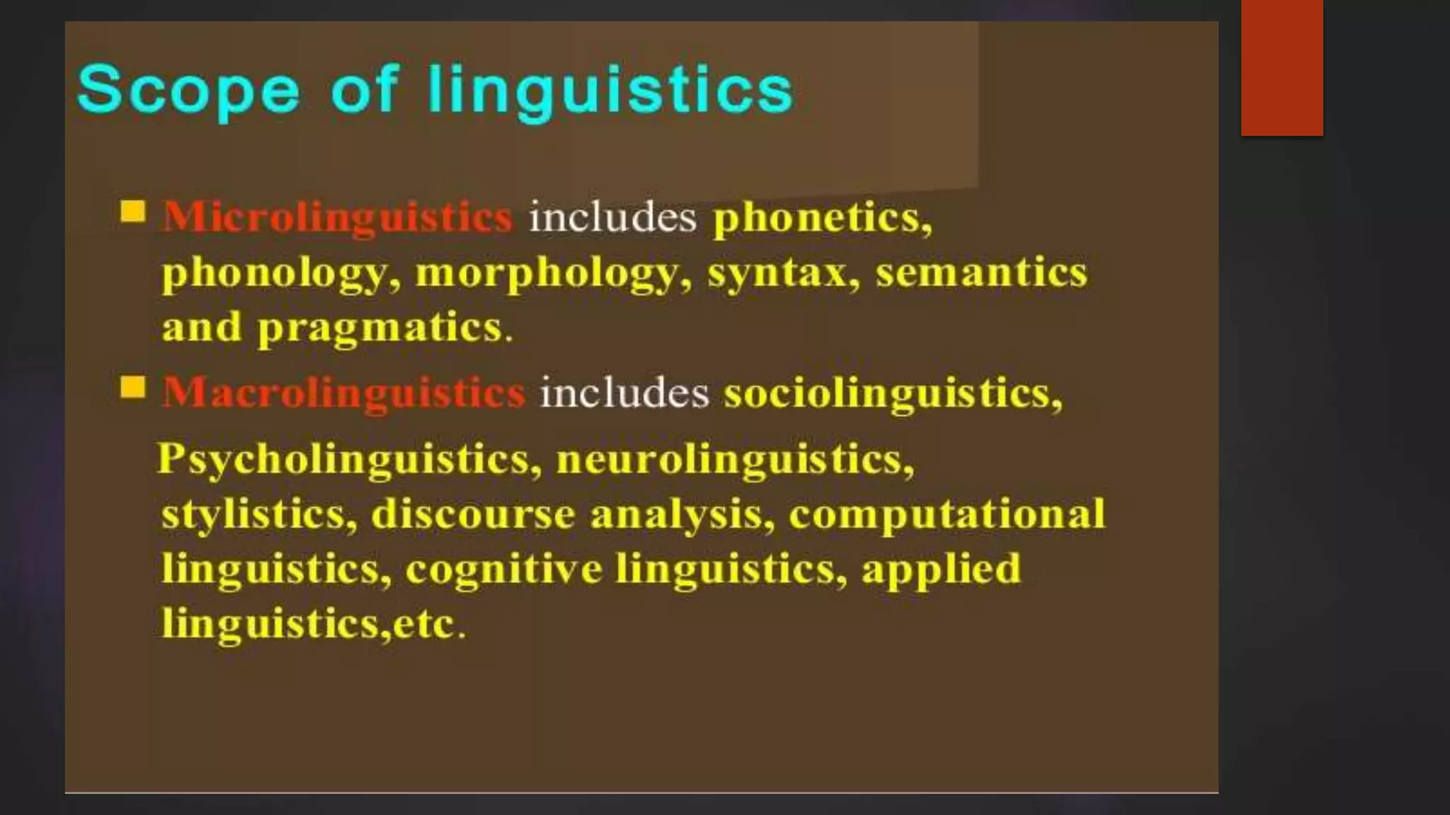 Introduction to Linguistics | PPTX