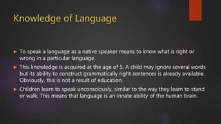 Introduction to Linguistics | PPTX