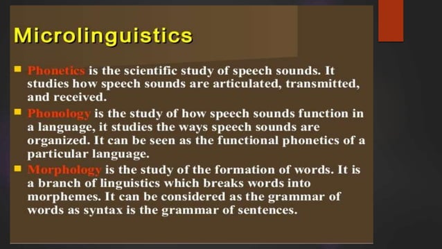 Introduction to Linguistics | PPTX