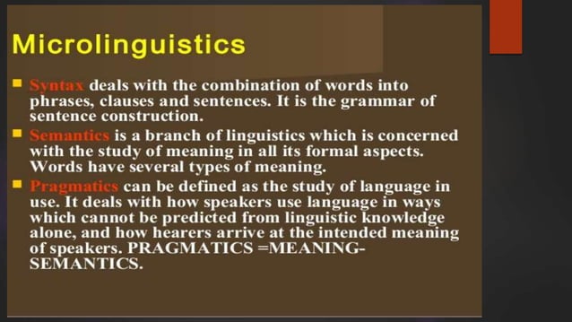 Introduction to Linguistics | PPTX