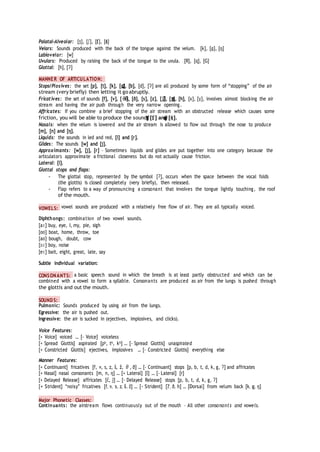 Introduction to Linguistics- Summary Course | DOCX