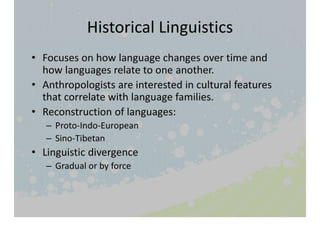 Introduction To Linguistics | PPT