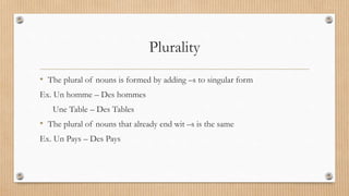 Introduction to linguistics french | PPTX