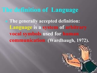 introduction to linguistics lecture 1.ppt