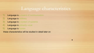 Introduction to linguistics part 1 | PPS