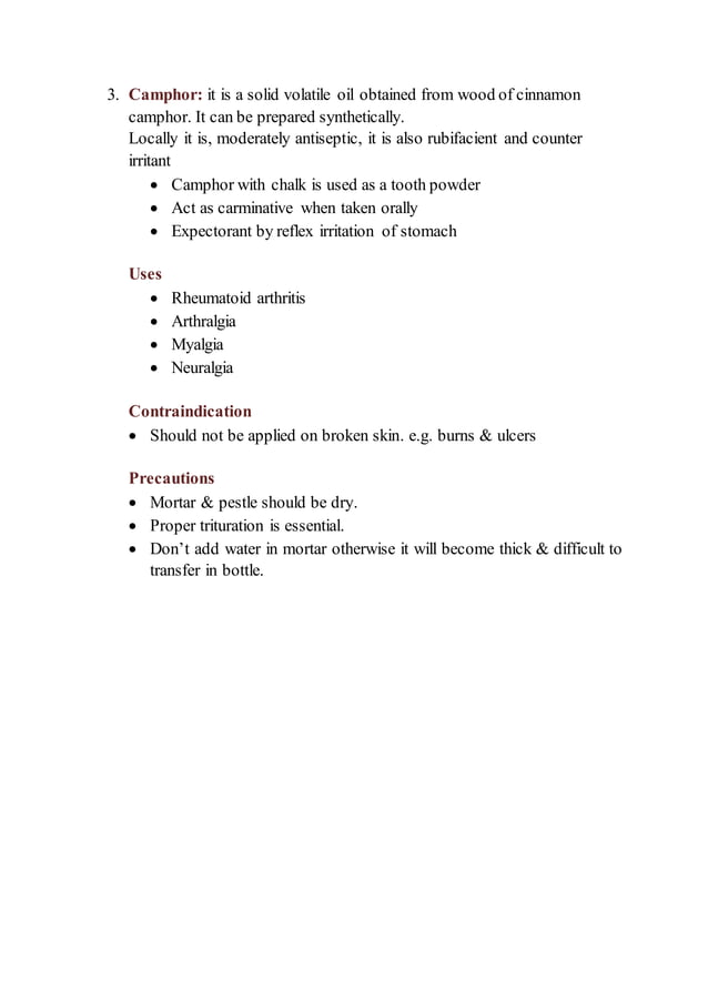 Introduction to liniment and turpentine liniment | DOCX | Skin Care ...