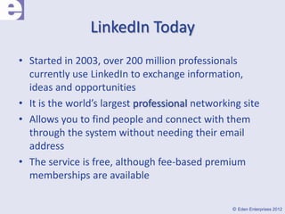 Introduction to LinkedIn | PPTX