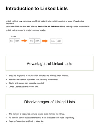 Introduction to linked lists | PDF