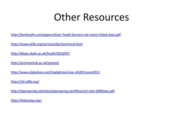 Introduction To Linked Open Data Ppt
