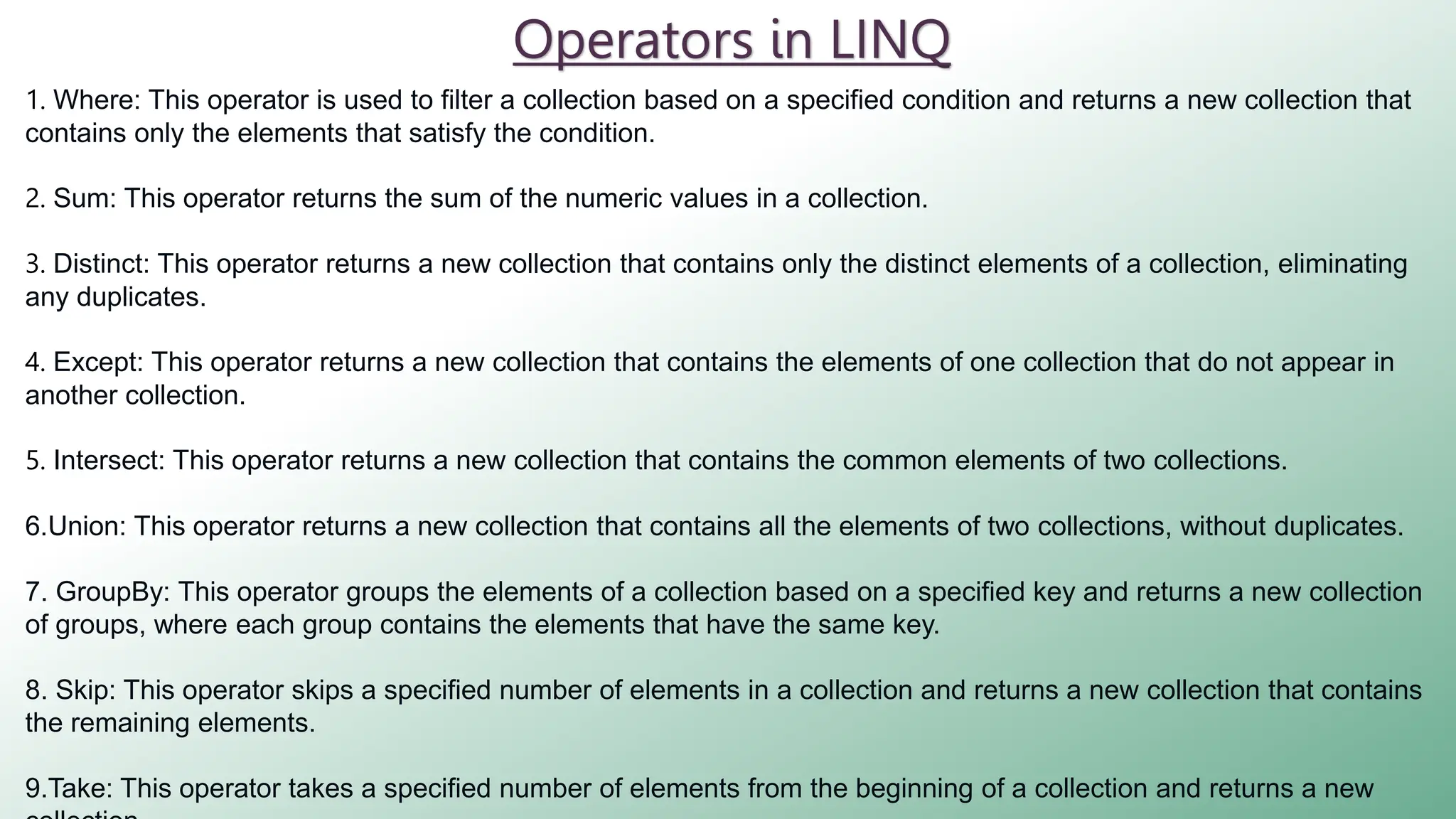 Introduction to LINQ in UiPath with examples.pptx | Databases | Computer Software and Applications