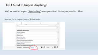 Introduction to LINQ in UiPath with examples.pptx