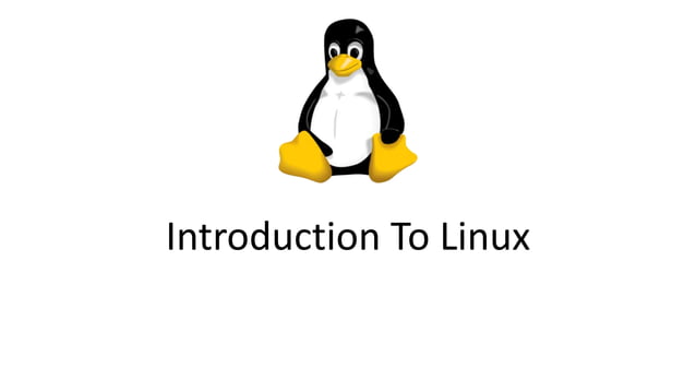 Introduction to linux | PPT