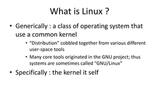 Introduction to linux | PPT