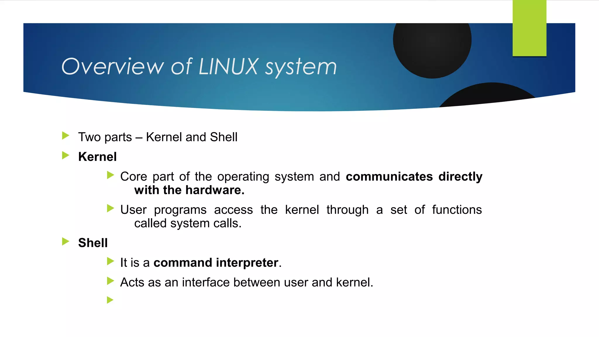 Introduction to LINUX | ODP