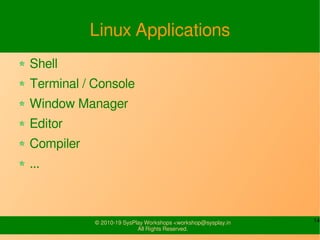 Introduction to Linux | PDF | Operating Systems | Computer Software and Applications