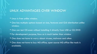 Introduction to linux | PDF | Operating Systems | Computer Software and Applications