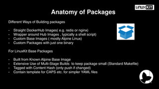 Introduction to LinuxKit - Docker Bangalore Meetup | PPT