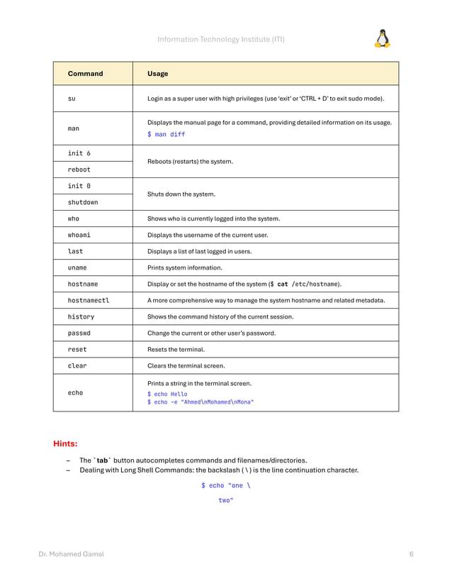 Introduction to Linux OS (Part 1) - Tutorial | PDF