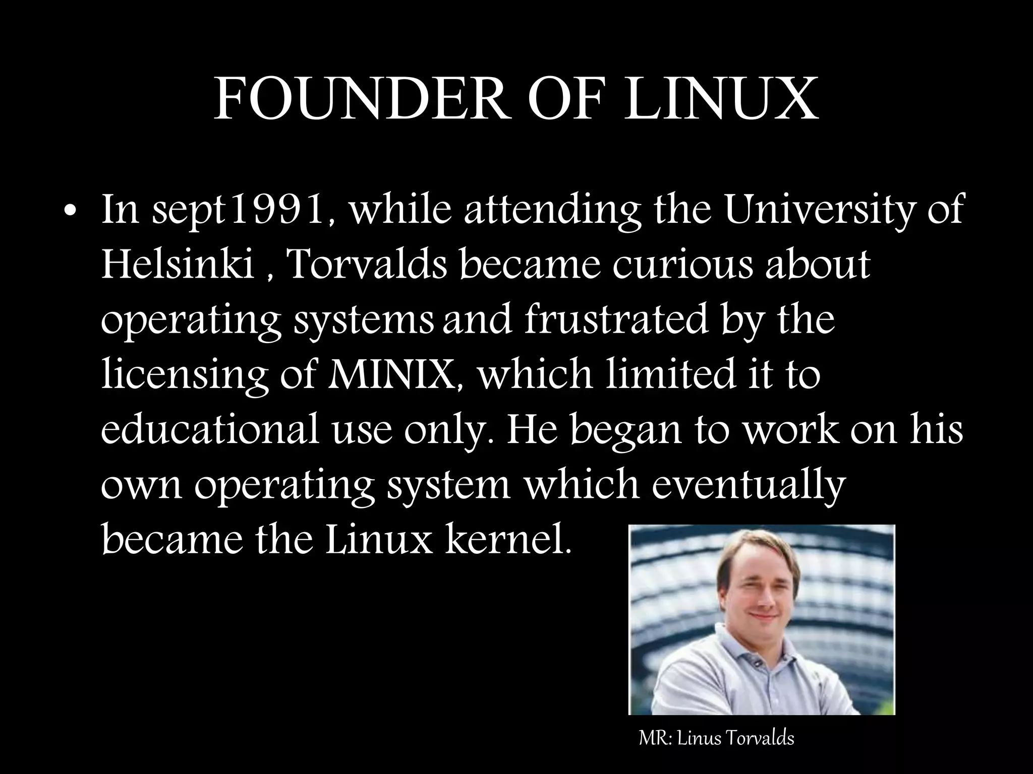 Introduction to linux ppt | PPTX