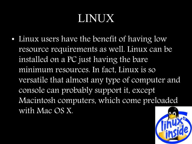 Introduction to linux ppt | PPTX | Shareware and Freeware | Computer Software and Applications