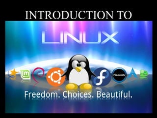 Introduction to linux ppt | PPTX