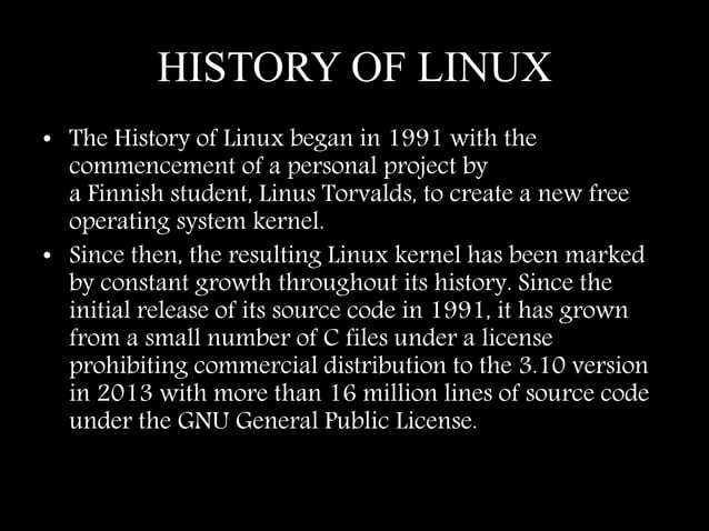 Introduction to linux ppt | PPTX | Shareware and Freeware | Computer ...