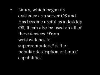 Introduction to linux ppt | PPT