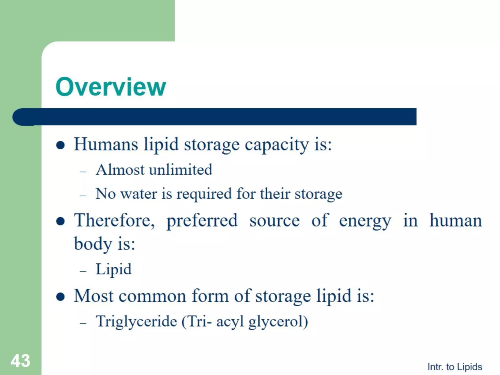 Introduction to lipids | PDF