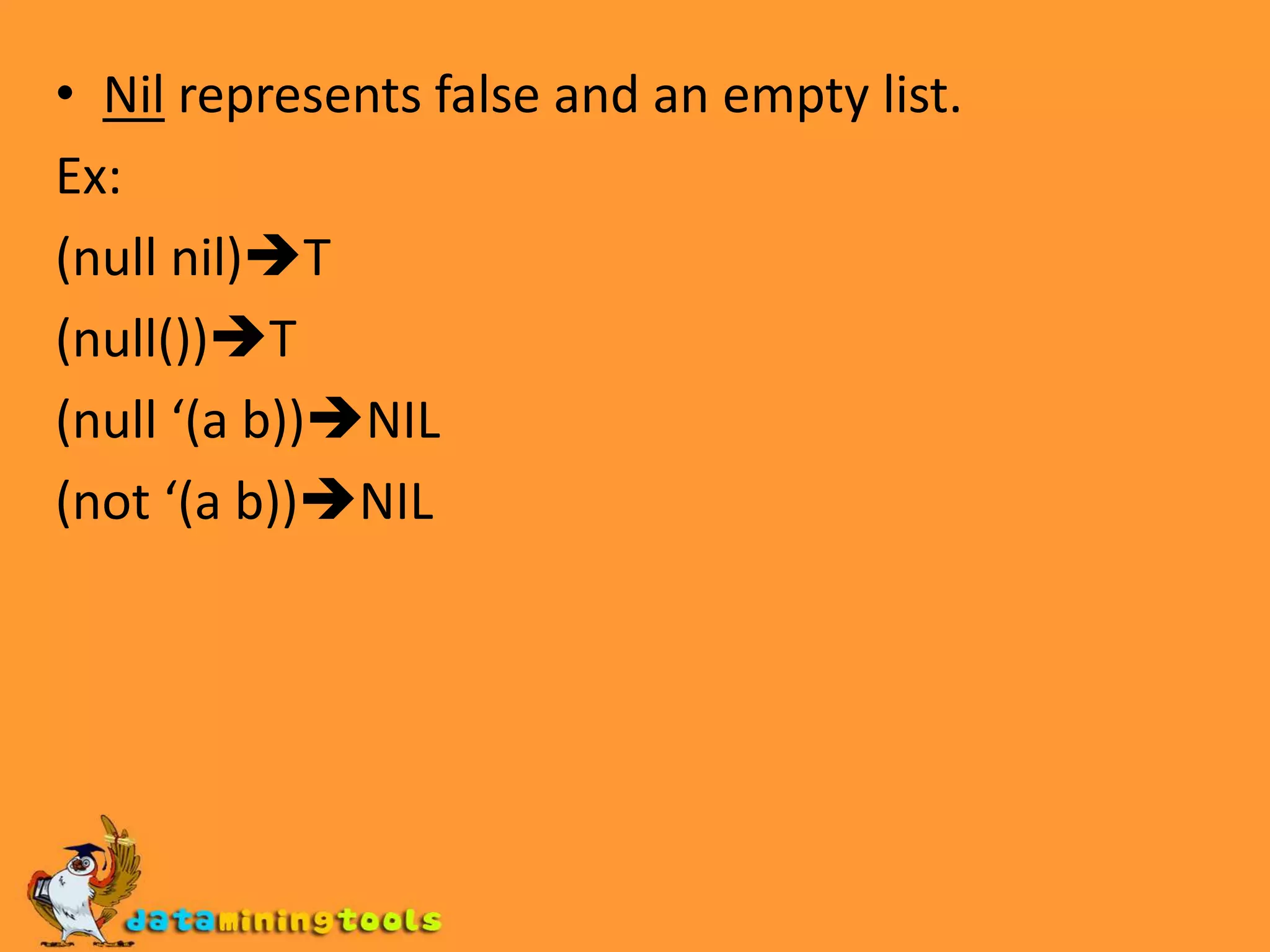 LISP: Introduction to lisp | PPTX