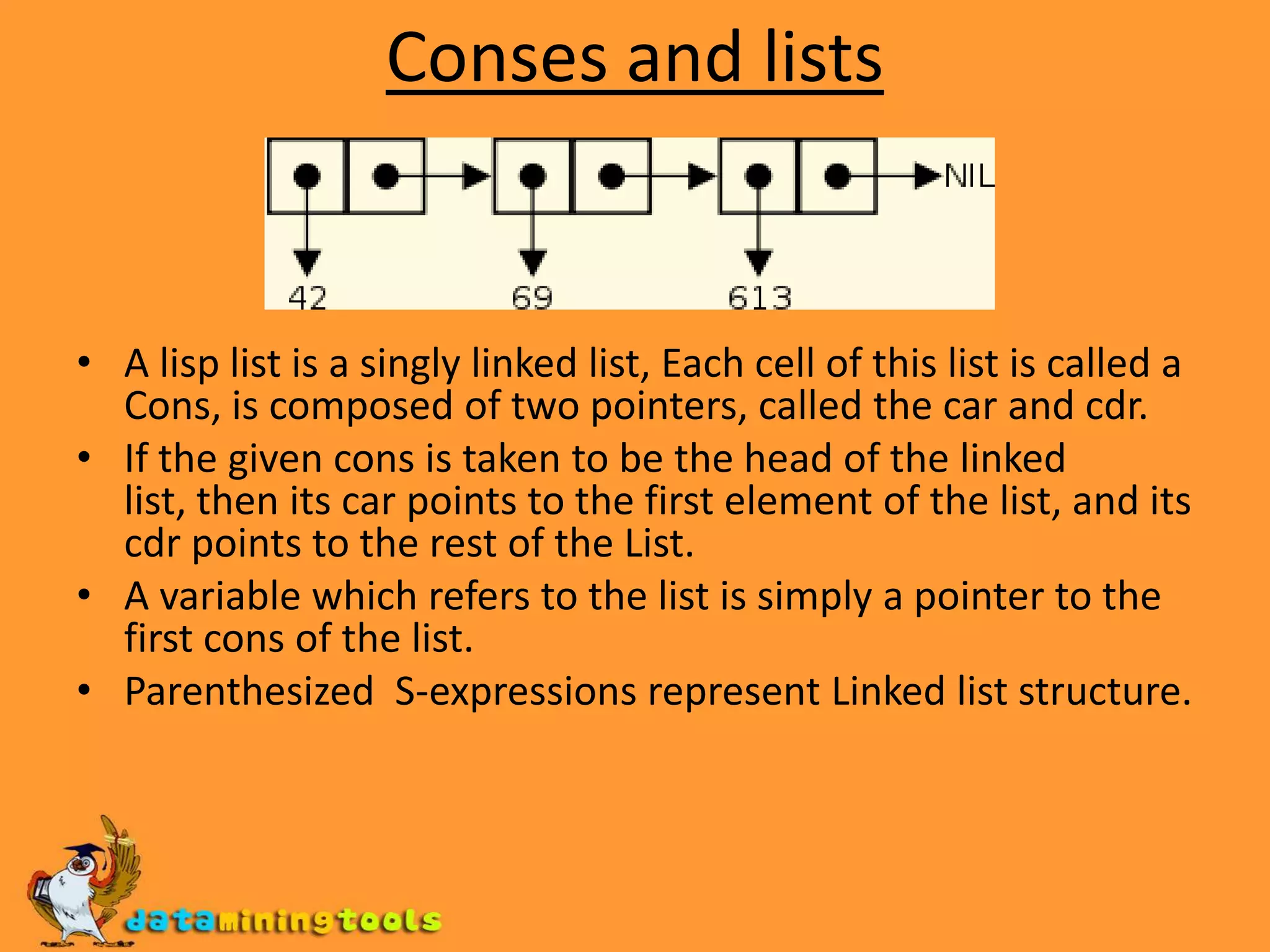 LISP: Introduction to lisp | PPTX