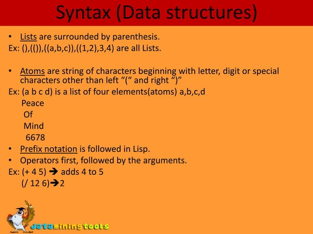 LISP: Introduction to lisp | PPTX