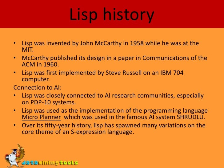 Lisp Introduction To Lisp
