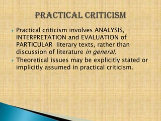 Introduction To Literarture And Literary Studies | PPTX