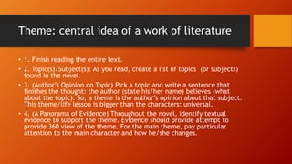 Introduction to literary analysis | PPTX
