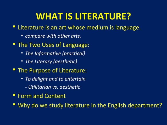 Introduction to literary forms | PPT | Poetry | Books and Literature