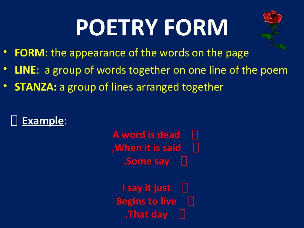 Introduction To Literary Forms Introduction To Literary Forms