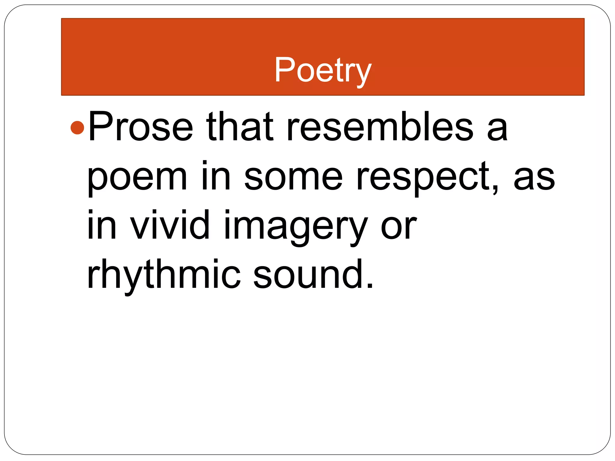 Introduction to literary genres mlas | PPTX