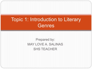 Introduction to literary genres mlas | PPTX