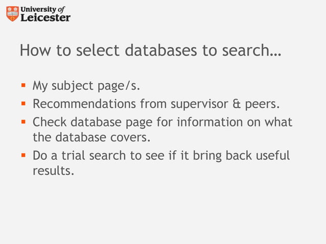 Introduction to literature searching | PPTX | Search | Internet