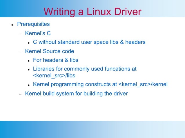 Introduction to lkm | PPT