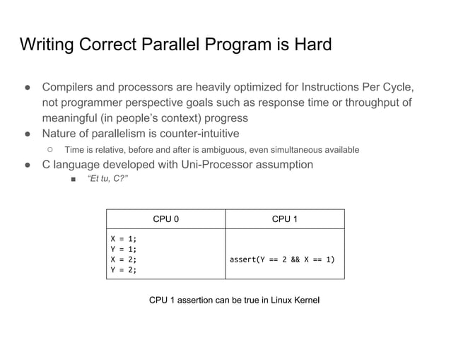 An Introduction to the Formalised Memory Model for Linux Kernel | PPT