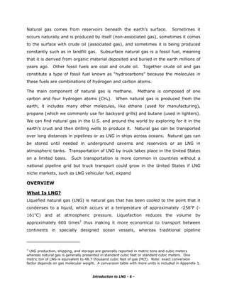 INTRODUCTION TO LNG Update 2012 by Energy Economics | PDF