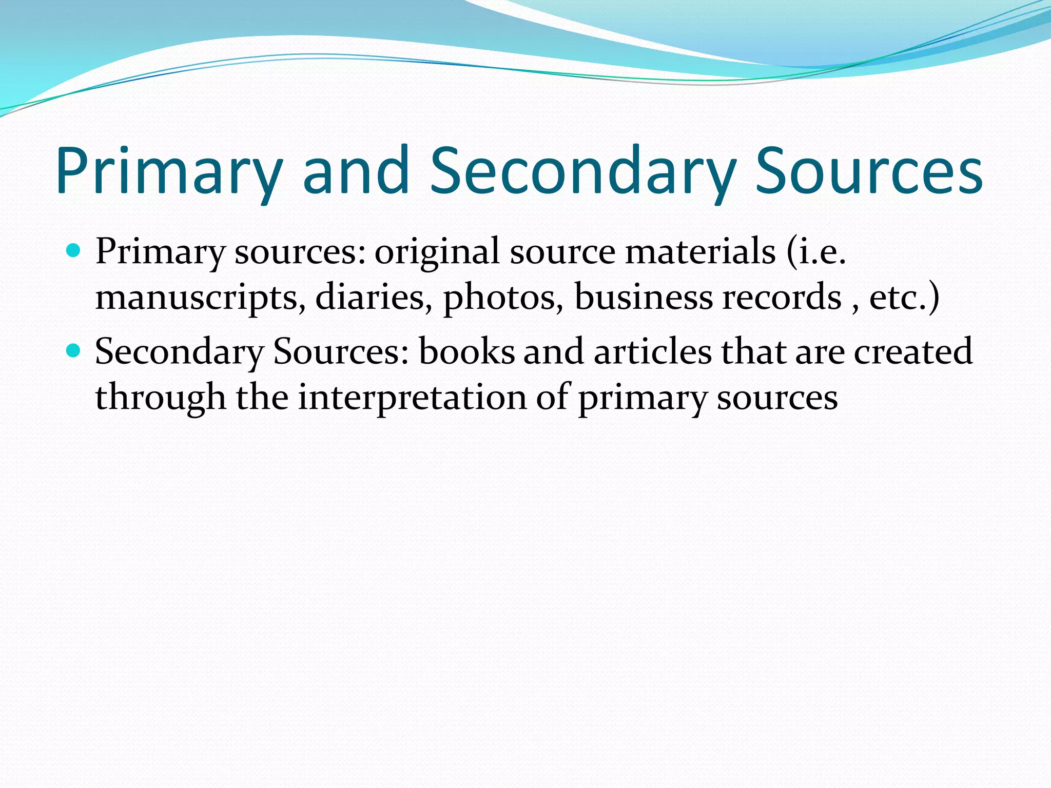 Introduction to local history research | PPTX