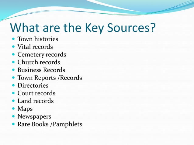 Introduction to local history research | PPTX