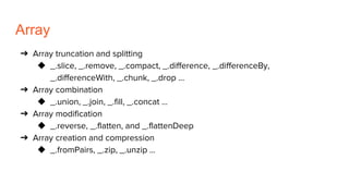 Introduction to lodash | PPTX